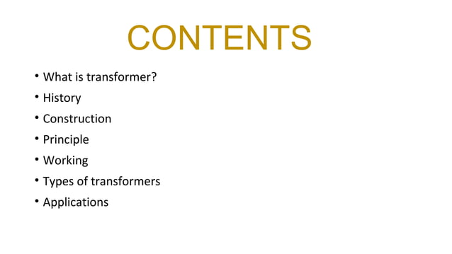 Transformers | PPT