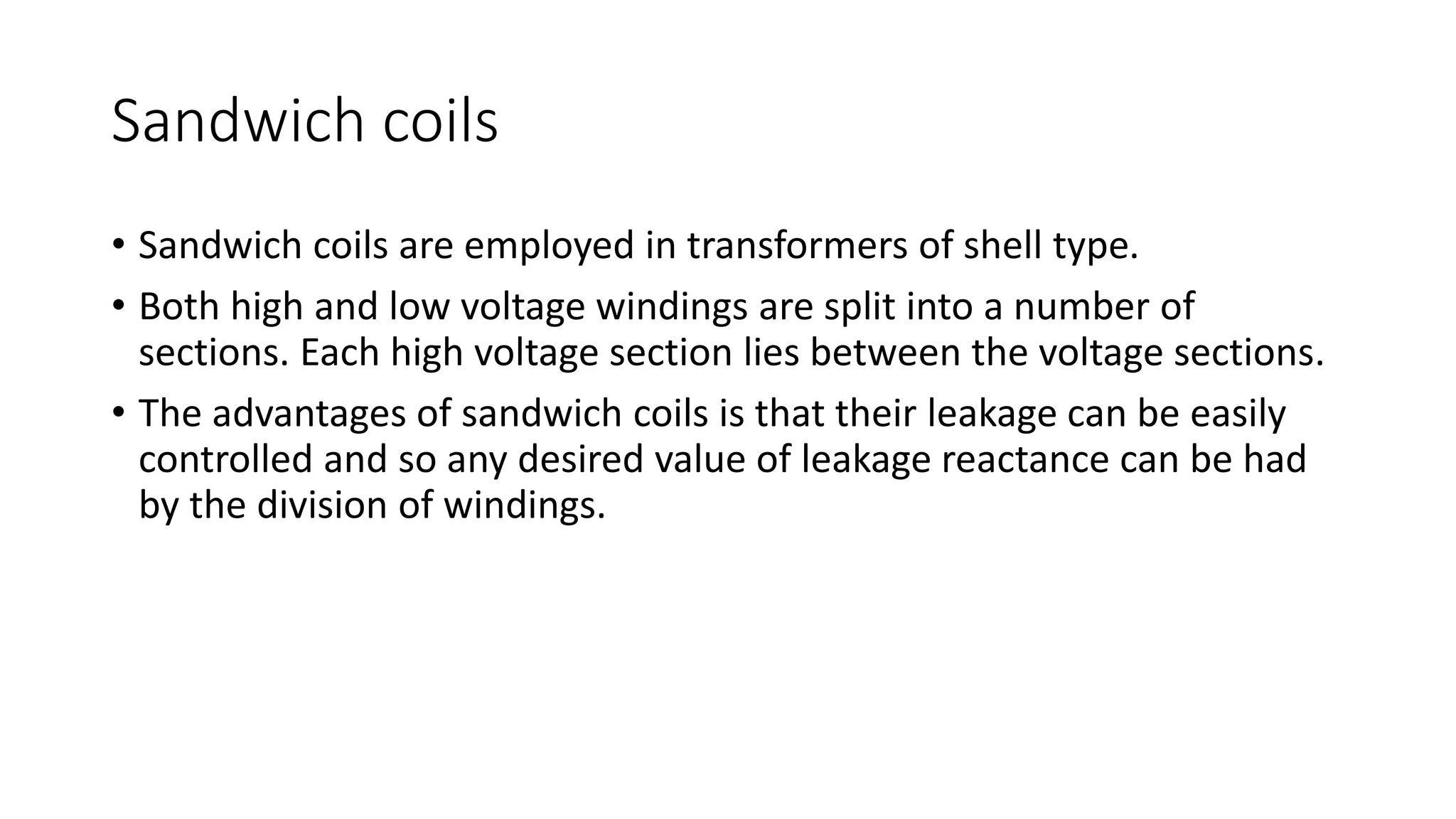 Types of Windings in Transformers | PPTX