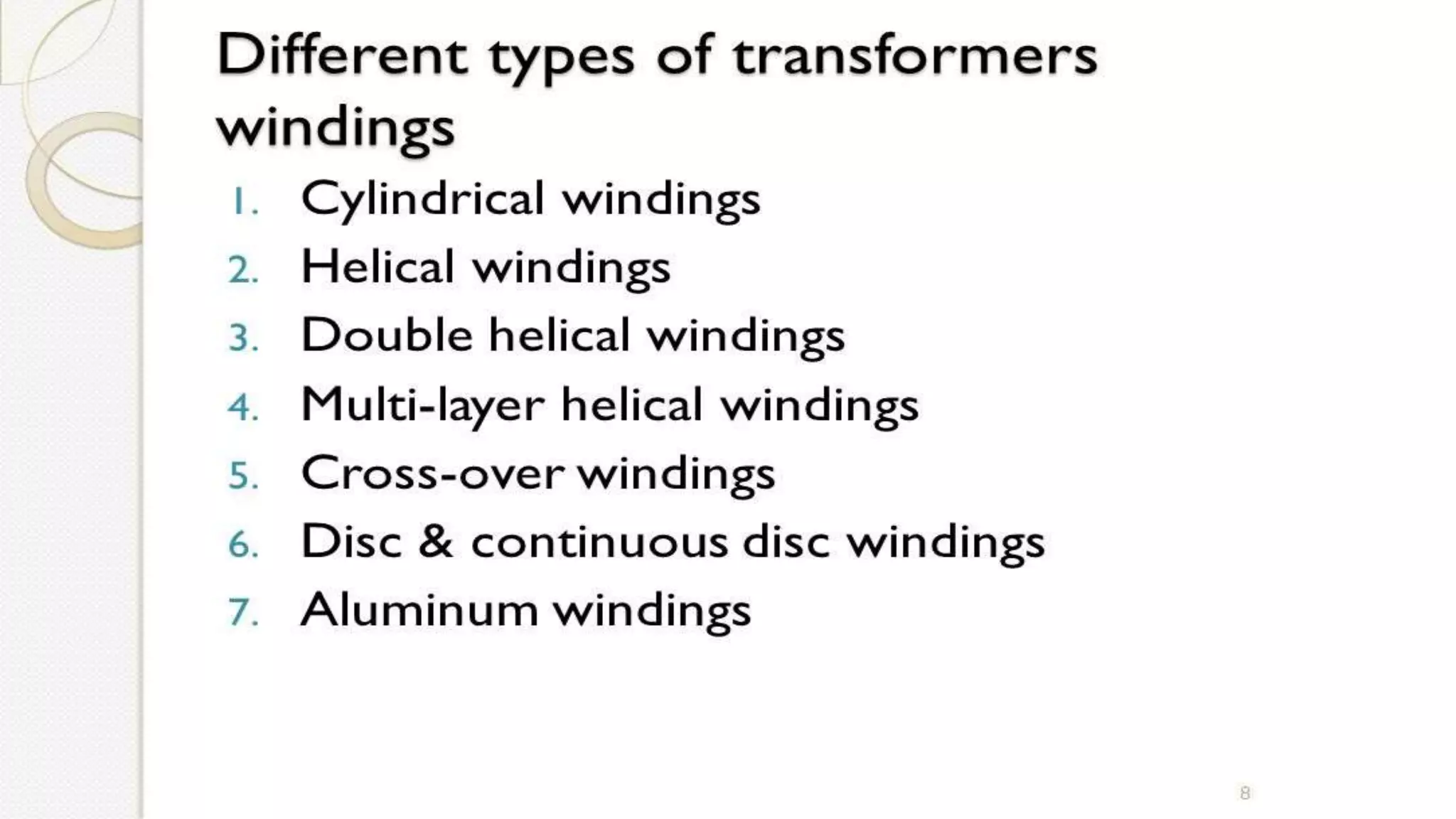 Types of Windings in Transformers | PPTX
