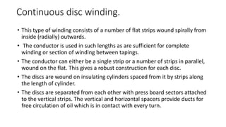 Types of Windings in Transformers | PPTX