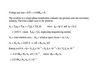 Unit III Design of Electrical Machines | PPT