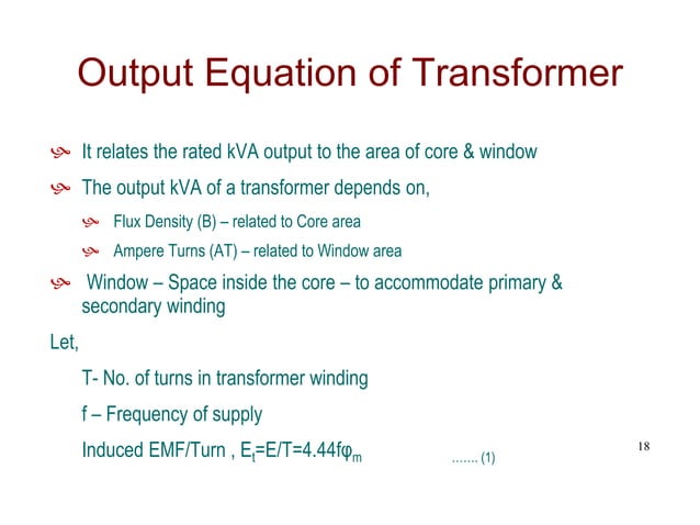 Transformers design and coooling methods | PPT