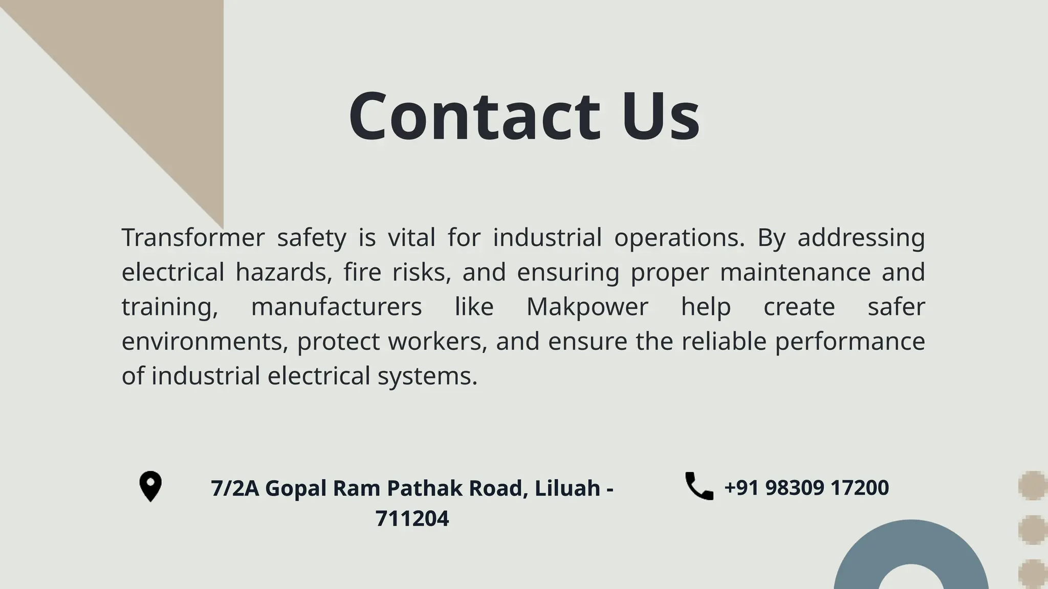 Transformer Safety Hazards and Precautions for Industrial Facilities.pptx