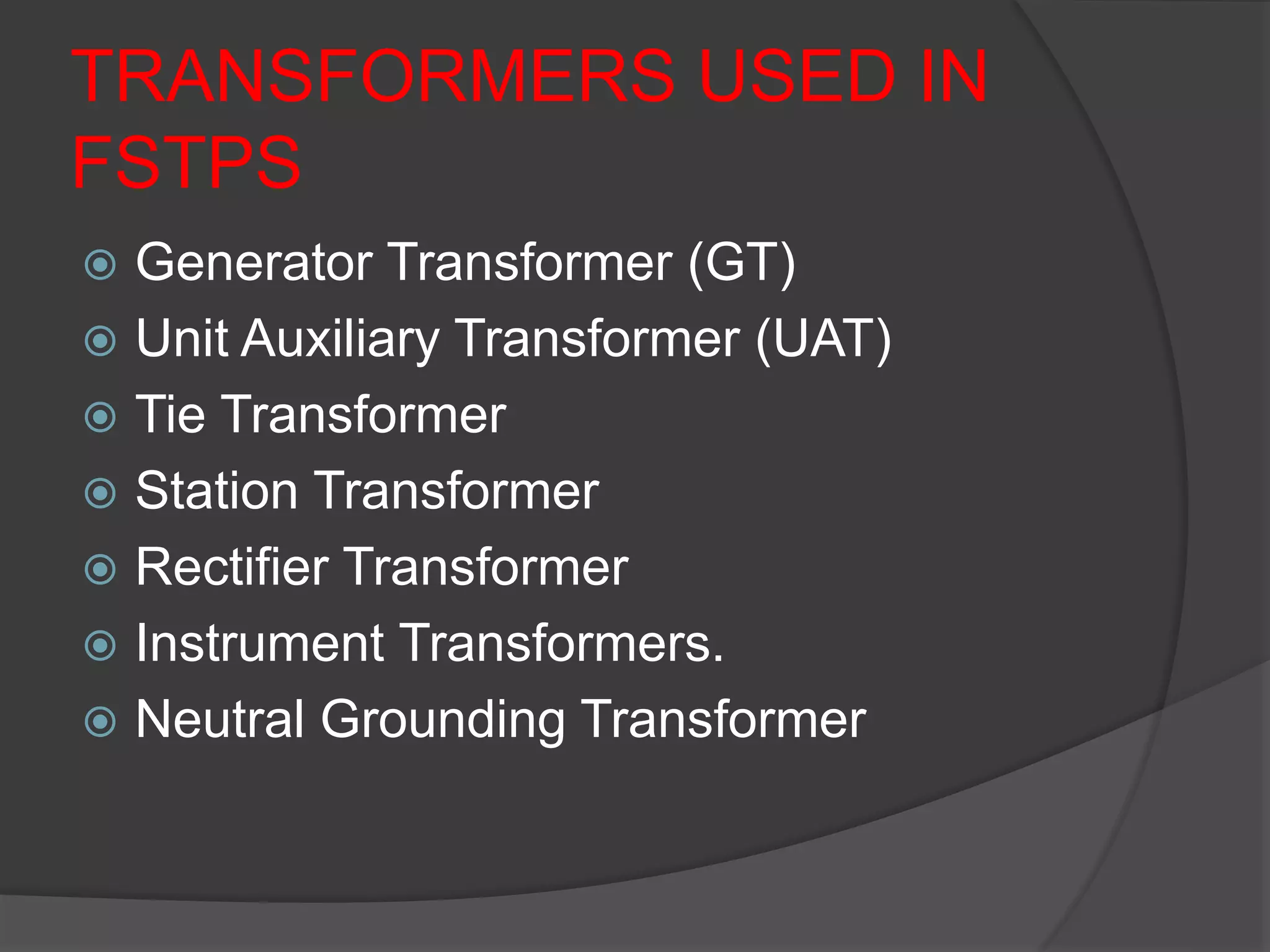 Transformers in NTPC | PPTX