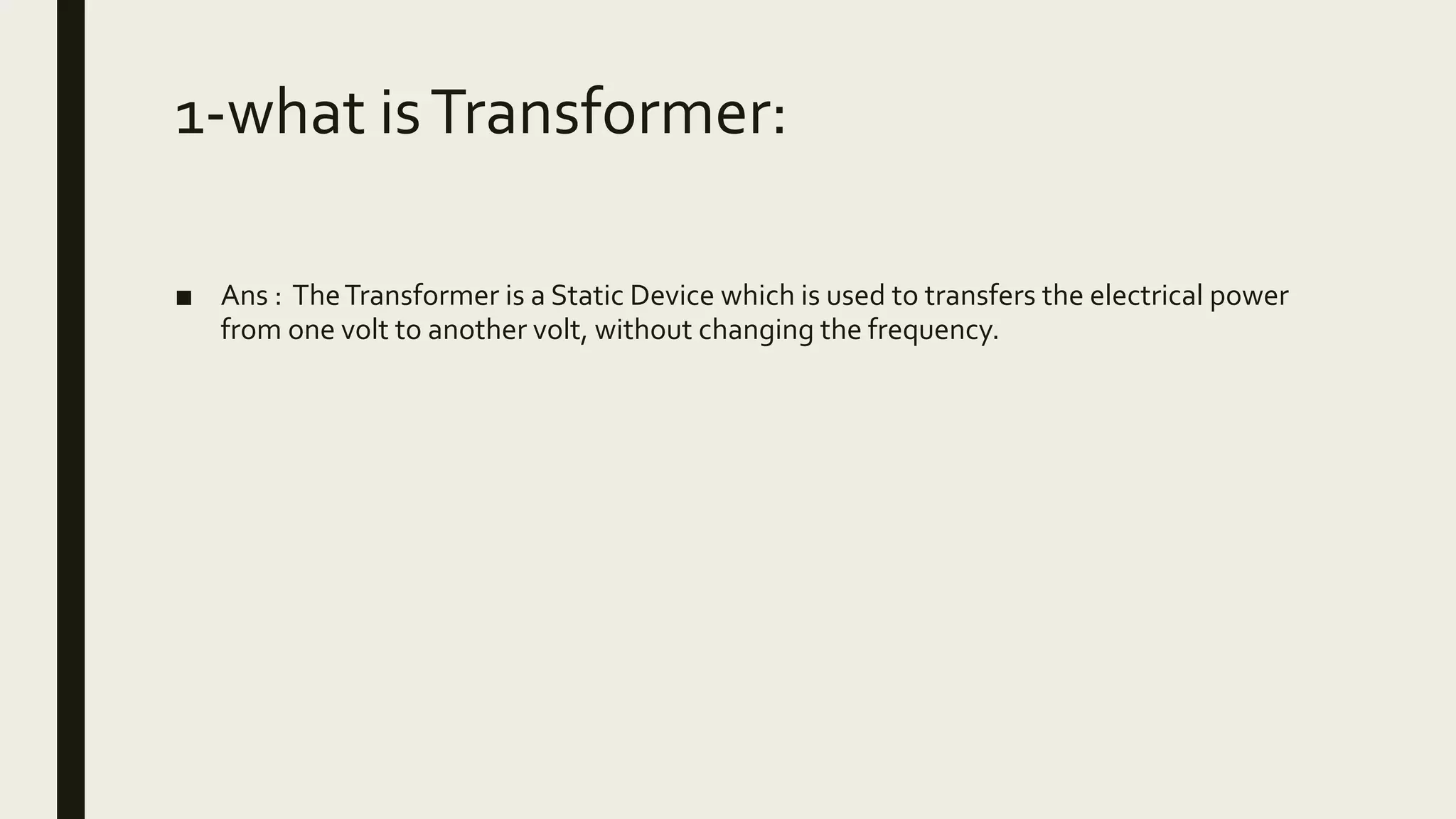 Transformers interview questions and answers | PPTX