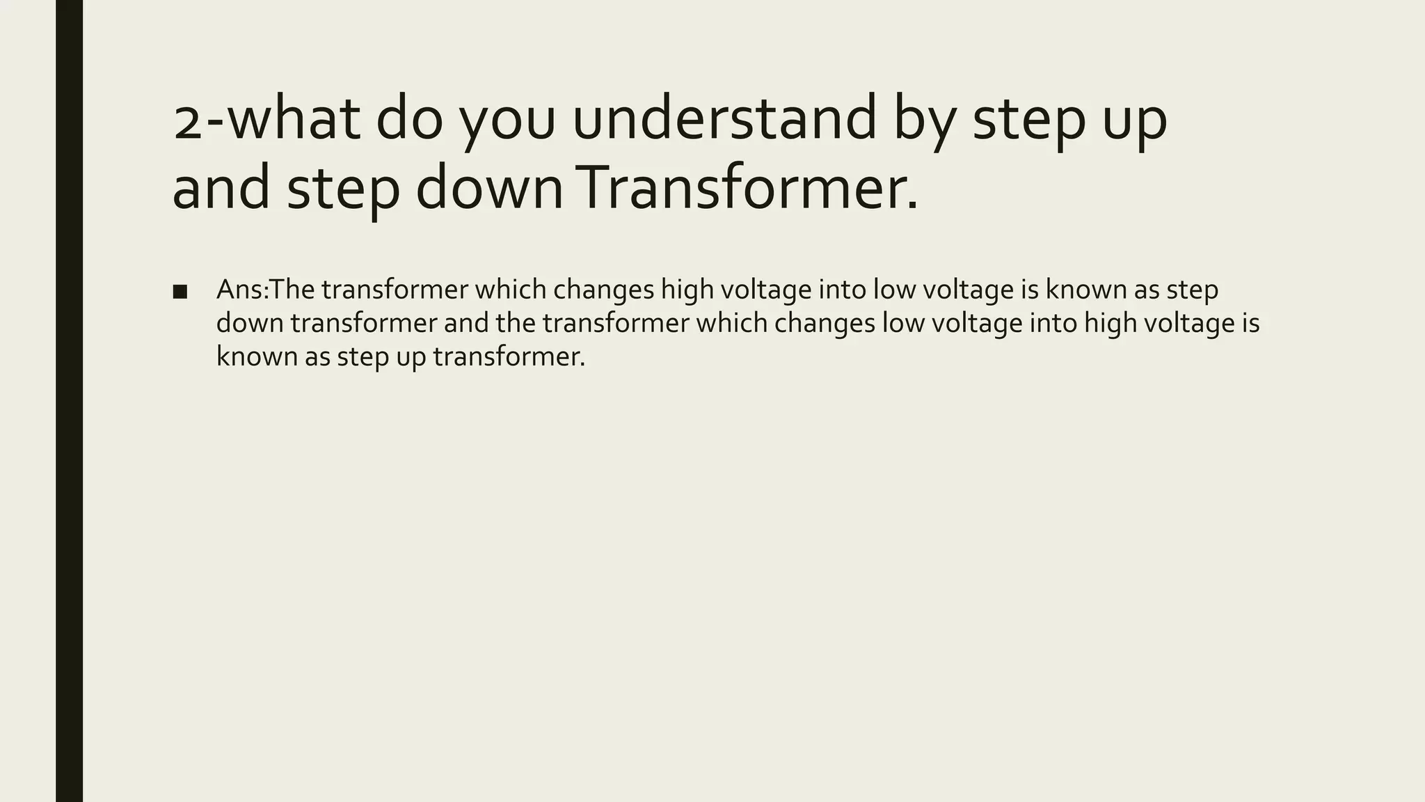 Transformers interview questions and answers | PPTX