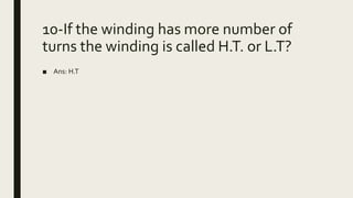 Transformers interview questions and answers | PPTX