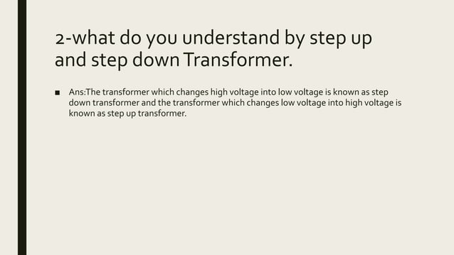 Transformers interview questions and answers | PPTX