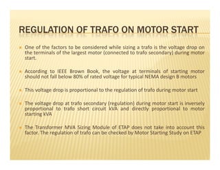 ETAP - Transformer sizing using etap | PDF
