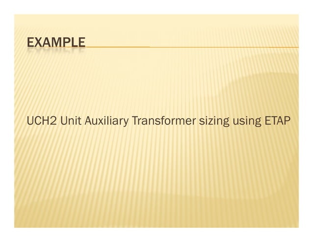 ETAP - Transformer sizing using etap | PDF | Technology & Computing