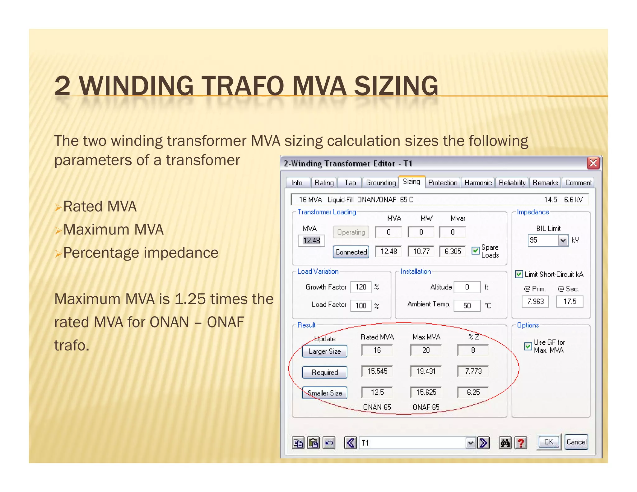 ETAP - Transformer sizing using etap | PDF