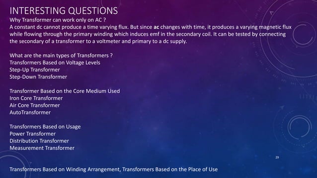 Transformers | PPTX | Computer Networking | Computing