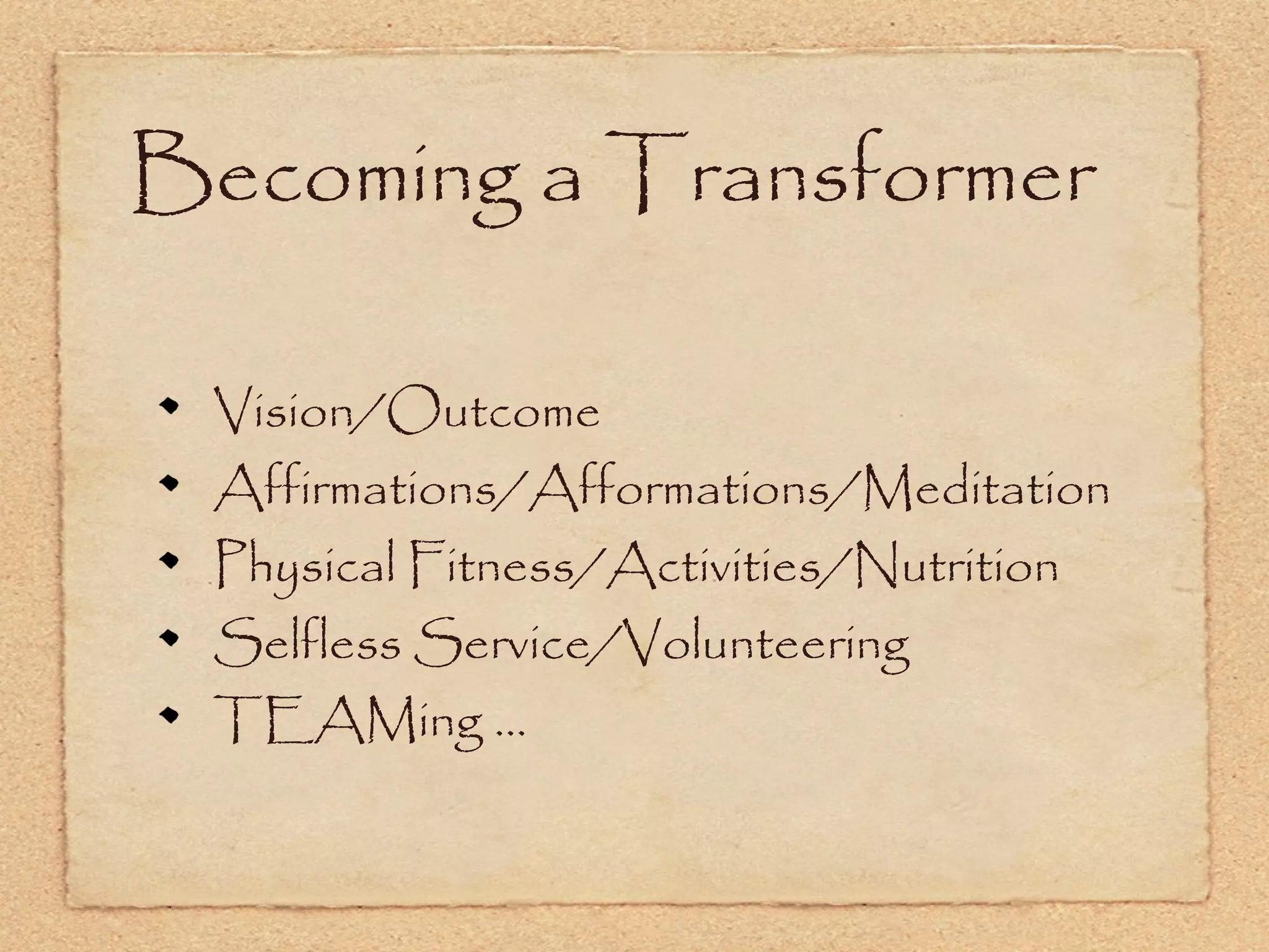 Transformers & Transforming presentation | PPT