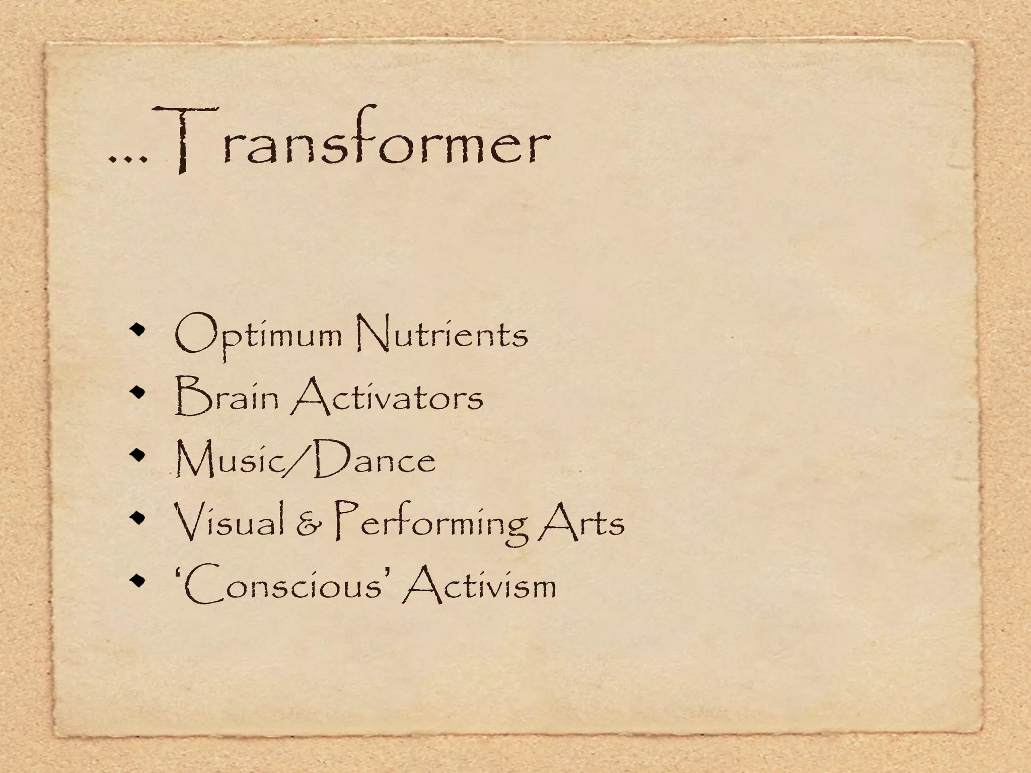 Transformers & Transforming presentation | PPT