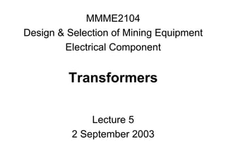 Transformers tutorial | PPT