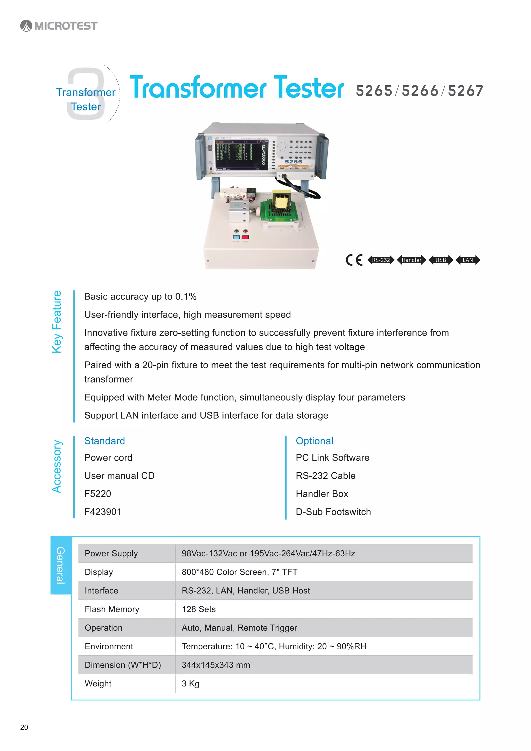 Transformer tester 5265 5266_5267 | PDF