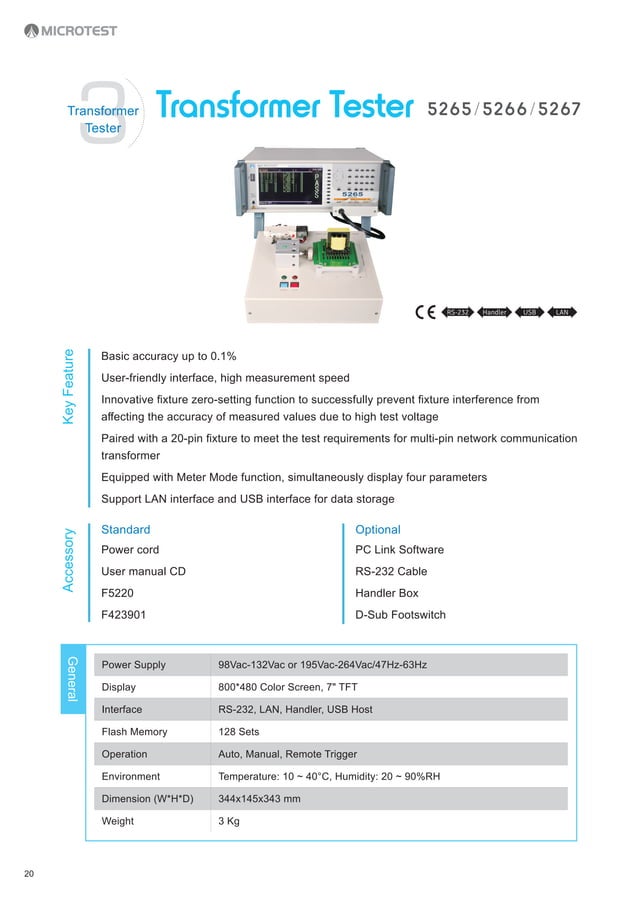 Transformer tester 5265 5266_5267 | PDF