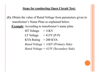Transformer testing | PDF