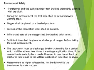 Insulation Resistance Test | PDF
