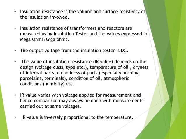 Insulation Resistance Test | PDF | Physics | Science