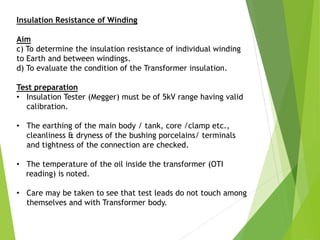 Insulation Resistance Test | PDF