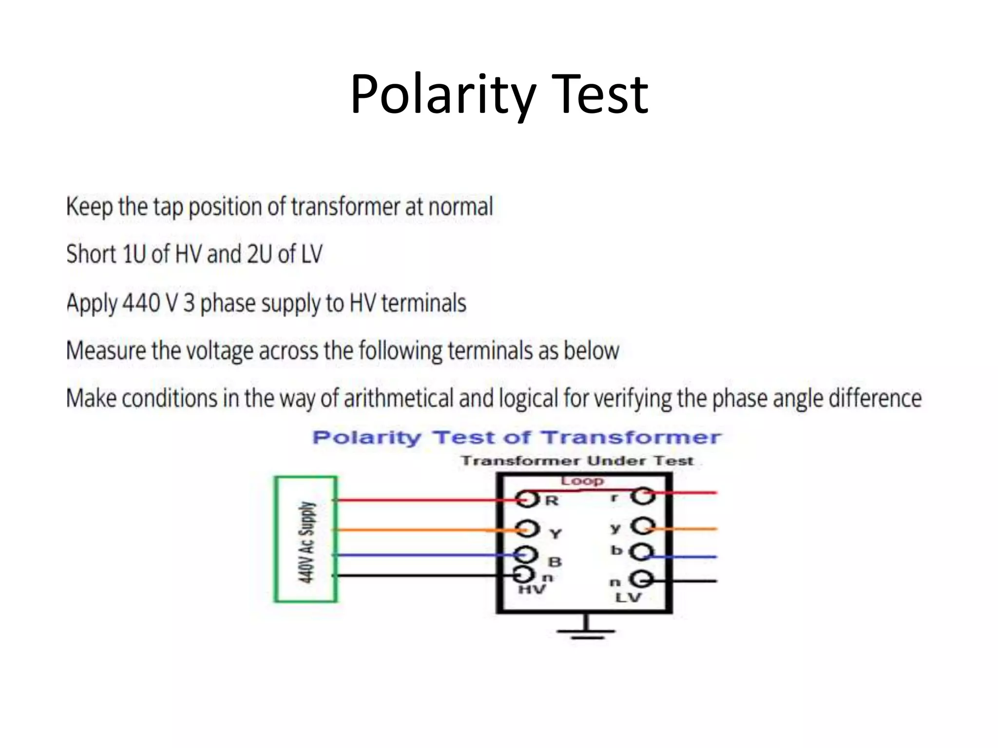 Transformer tests | PPTX