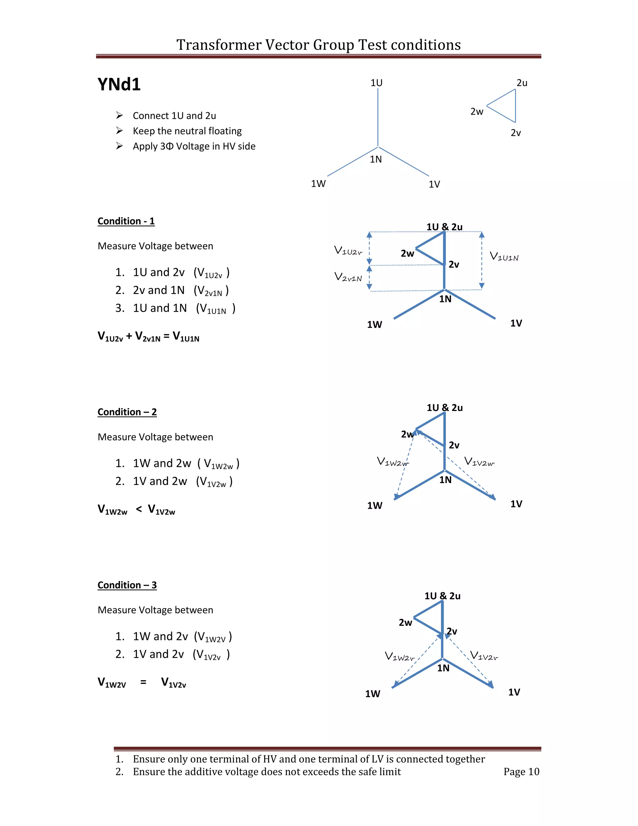 Transformer vector group_test_conditions | PDF