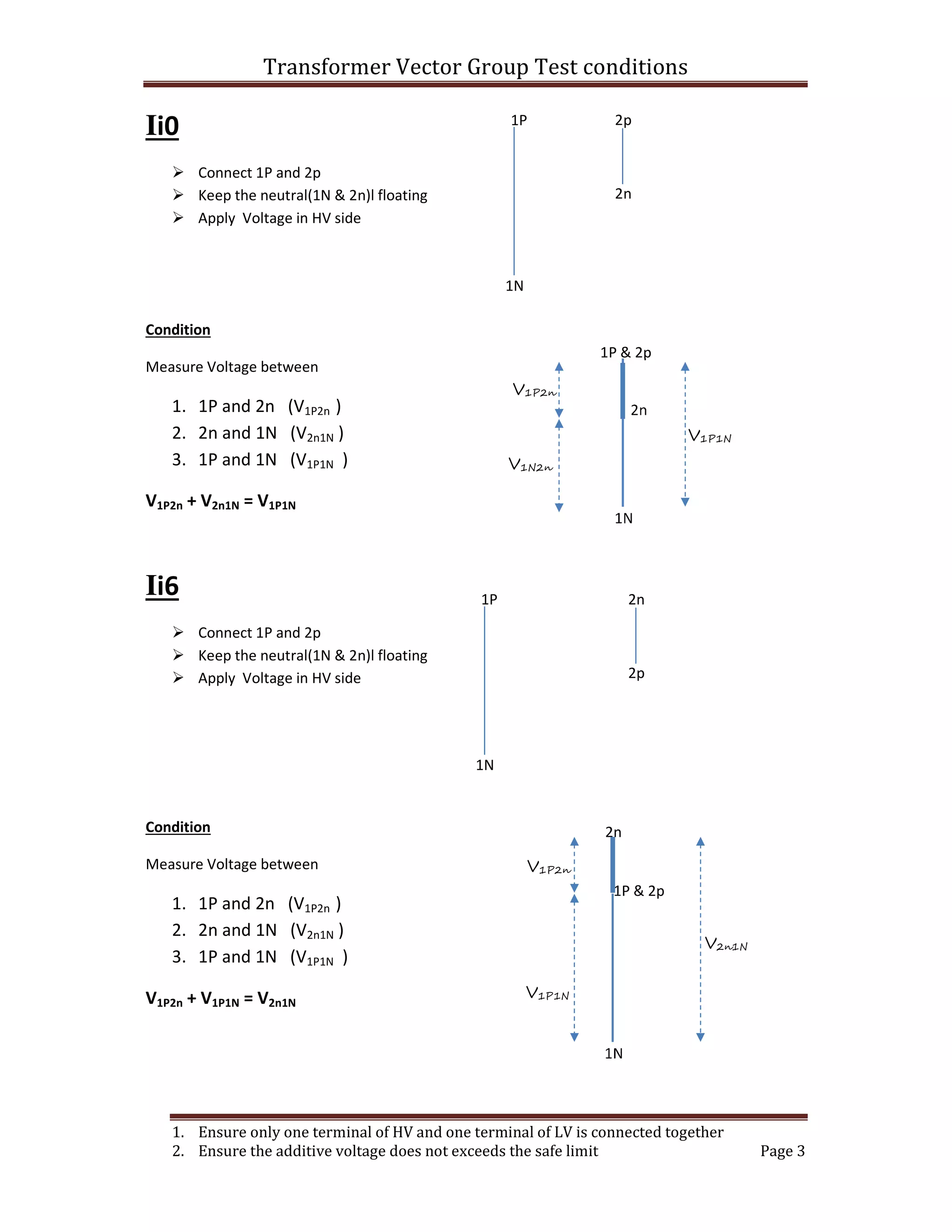 Transformer vector group_test_conditions | PDF