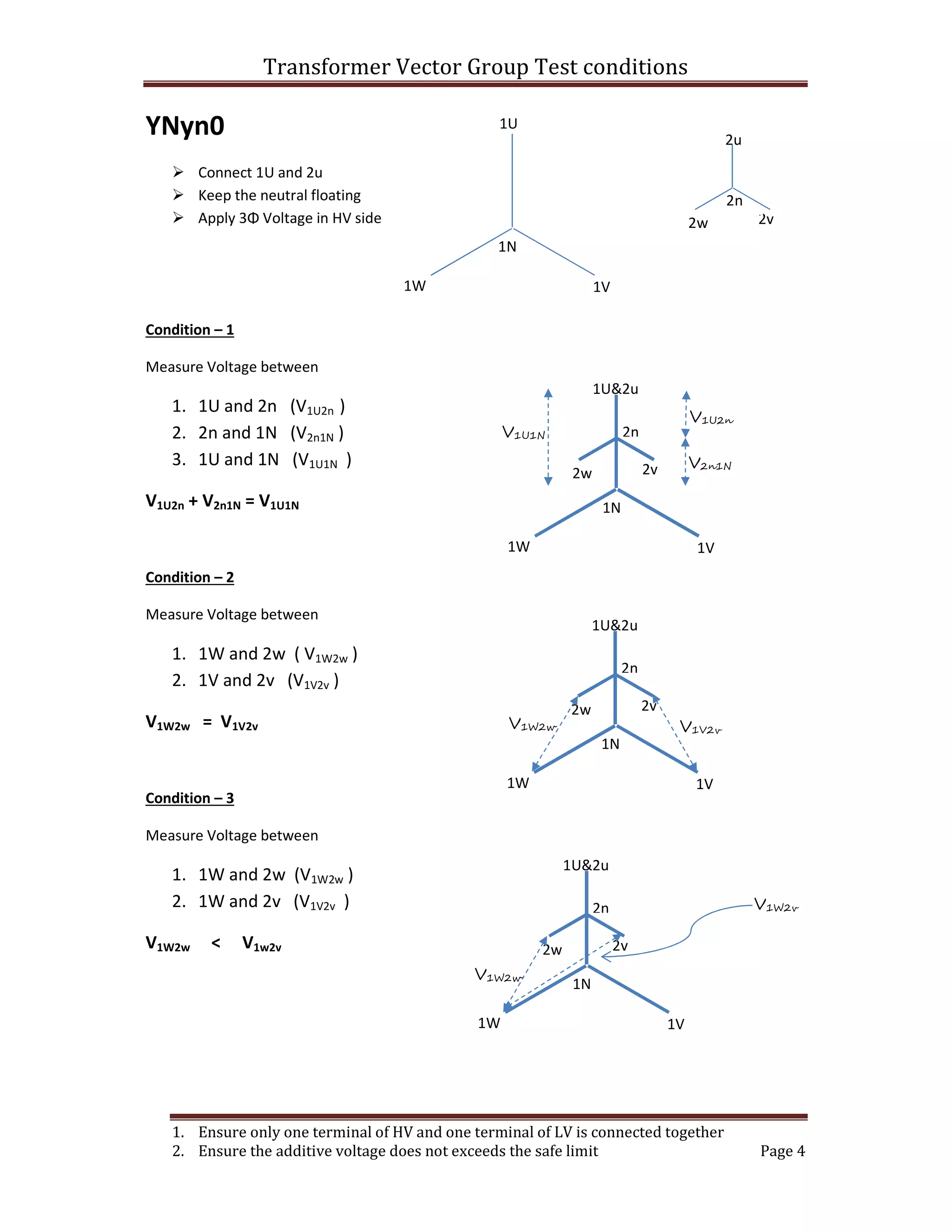 Transformer vector group_test_conditions | PDF