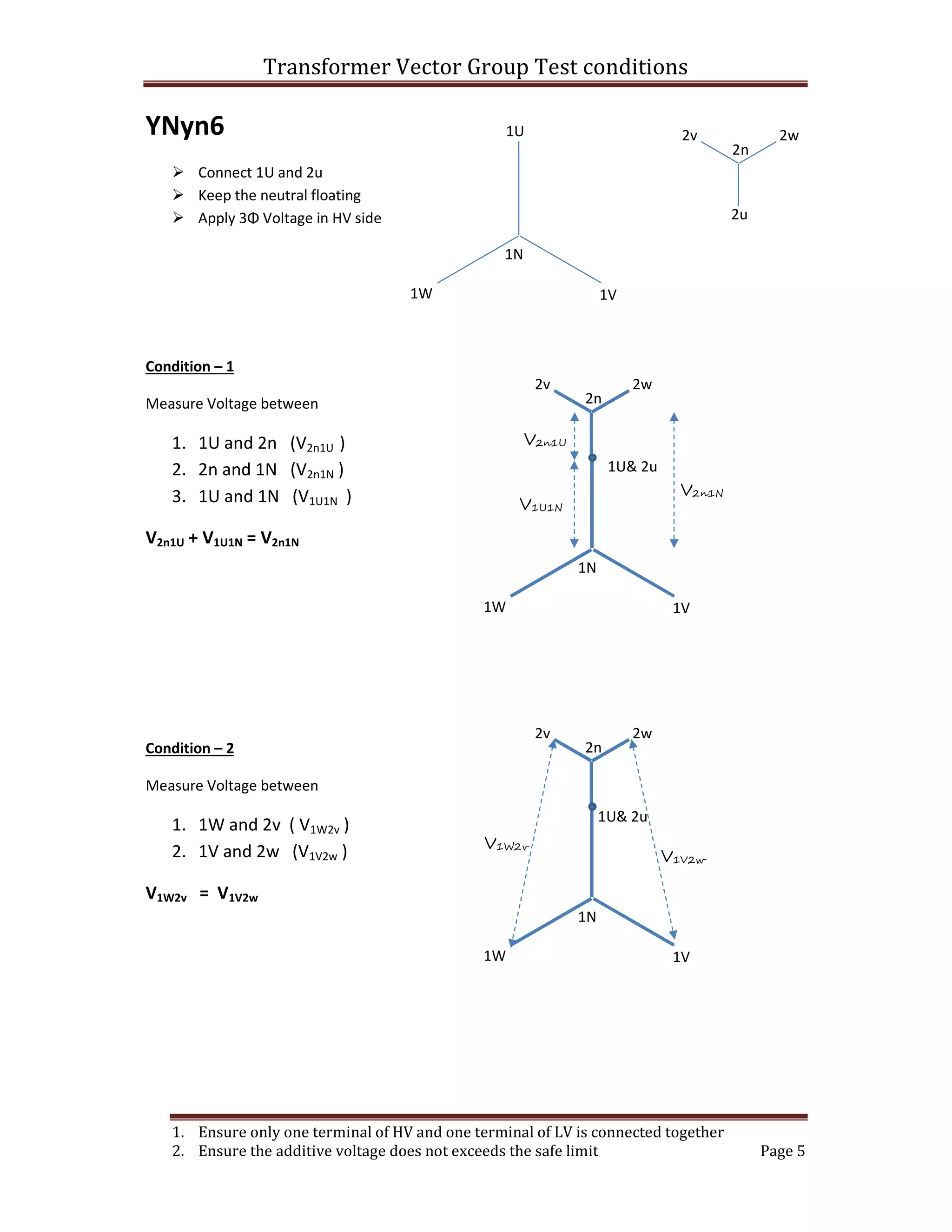 Transformer vector group_test_conditions | PDF