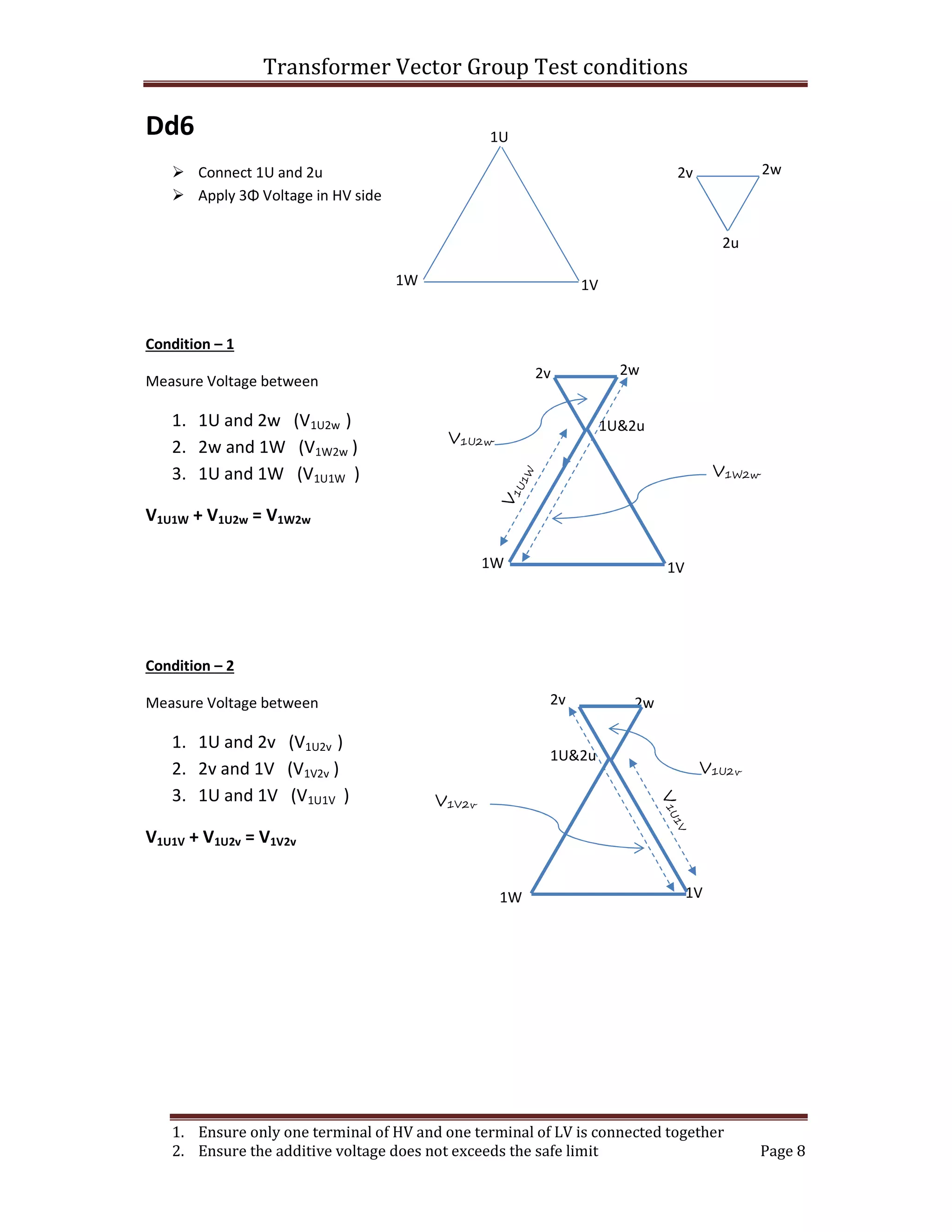 Transformer vector group_test_conditions | PDF