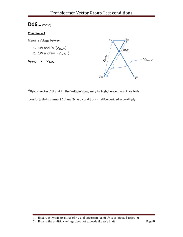 Transformer vector group_test_conditions | PDF