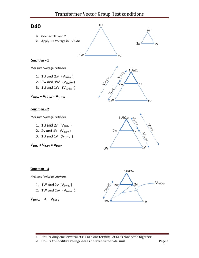 Transformer vector group_test_conditions | PDF