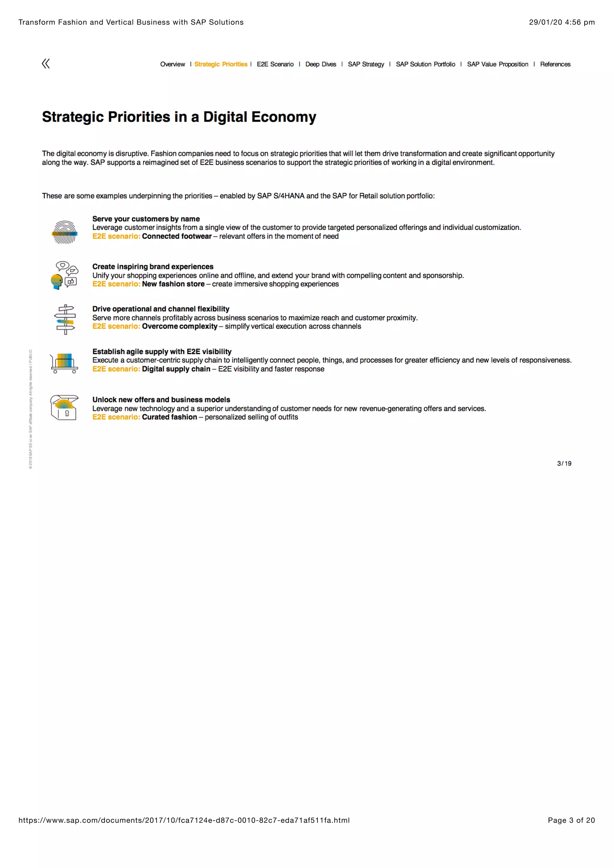 Transform fashion and vertical business with sap solutions | PDF