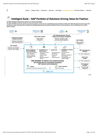 Transform fashion and vertical business with sap solutions | PDF