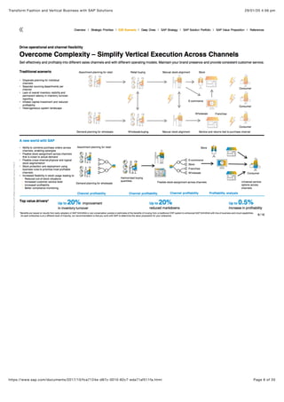 Transform fashion and vertical business with sap solutions | PDF