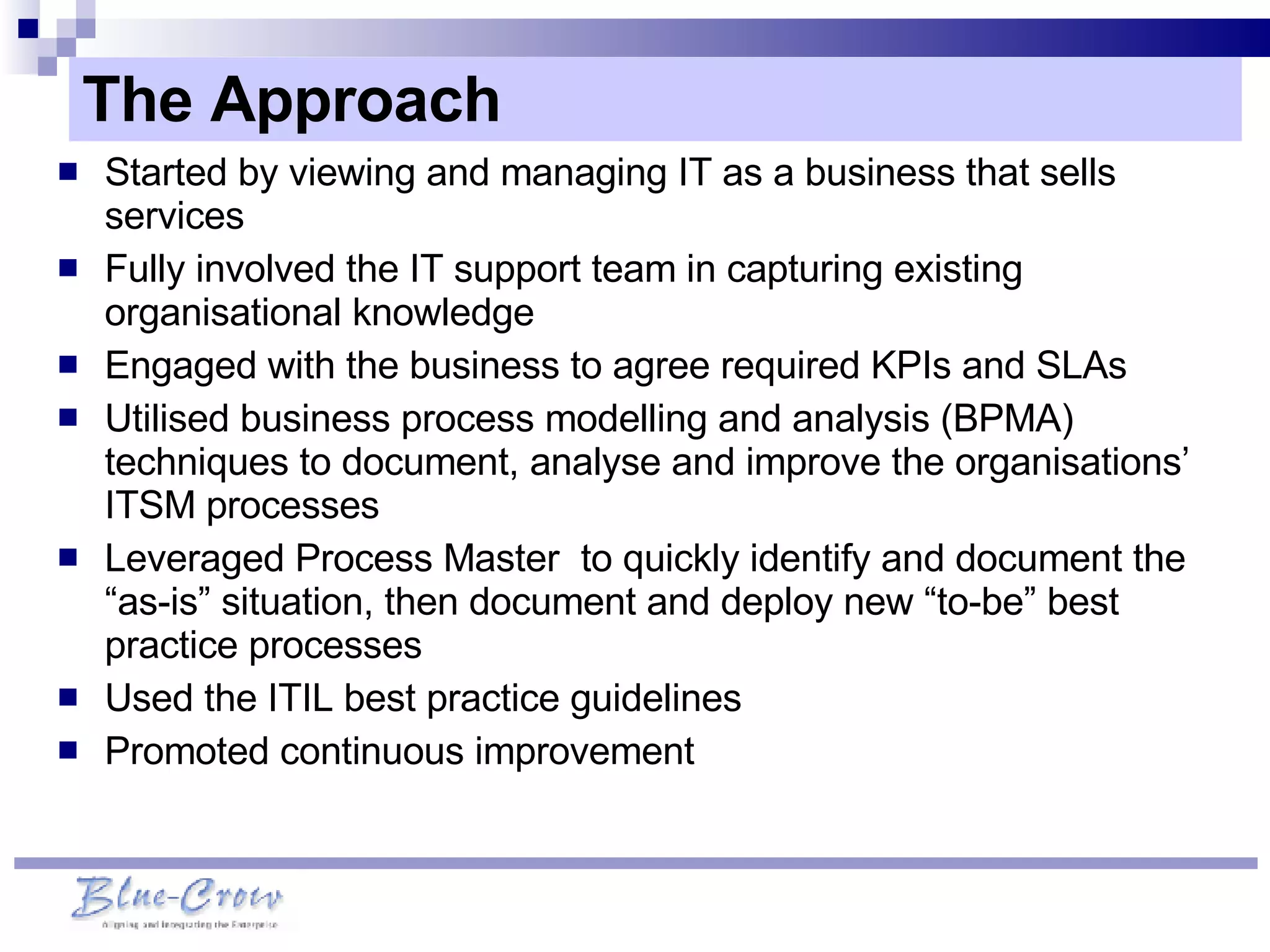 Transforming An Organisations IT Service Management | PPT