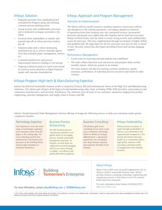 Infosys – Order Management Networking Software | Case Study | PDF