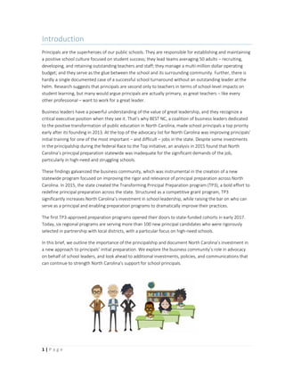 Transforming principal preparation in North Carolina | PDF