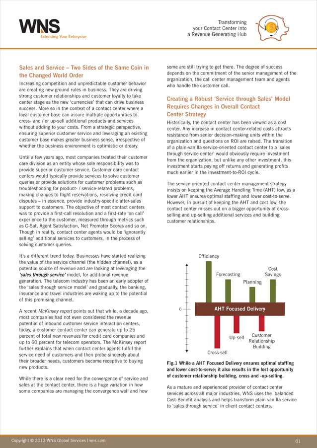 Generate Revenue with Contact Center Business Model Strategy | PDF