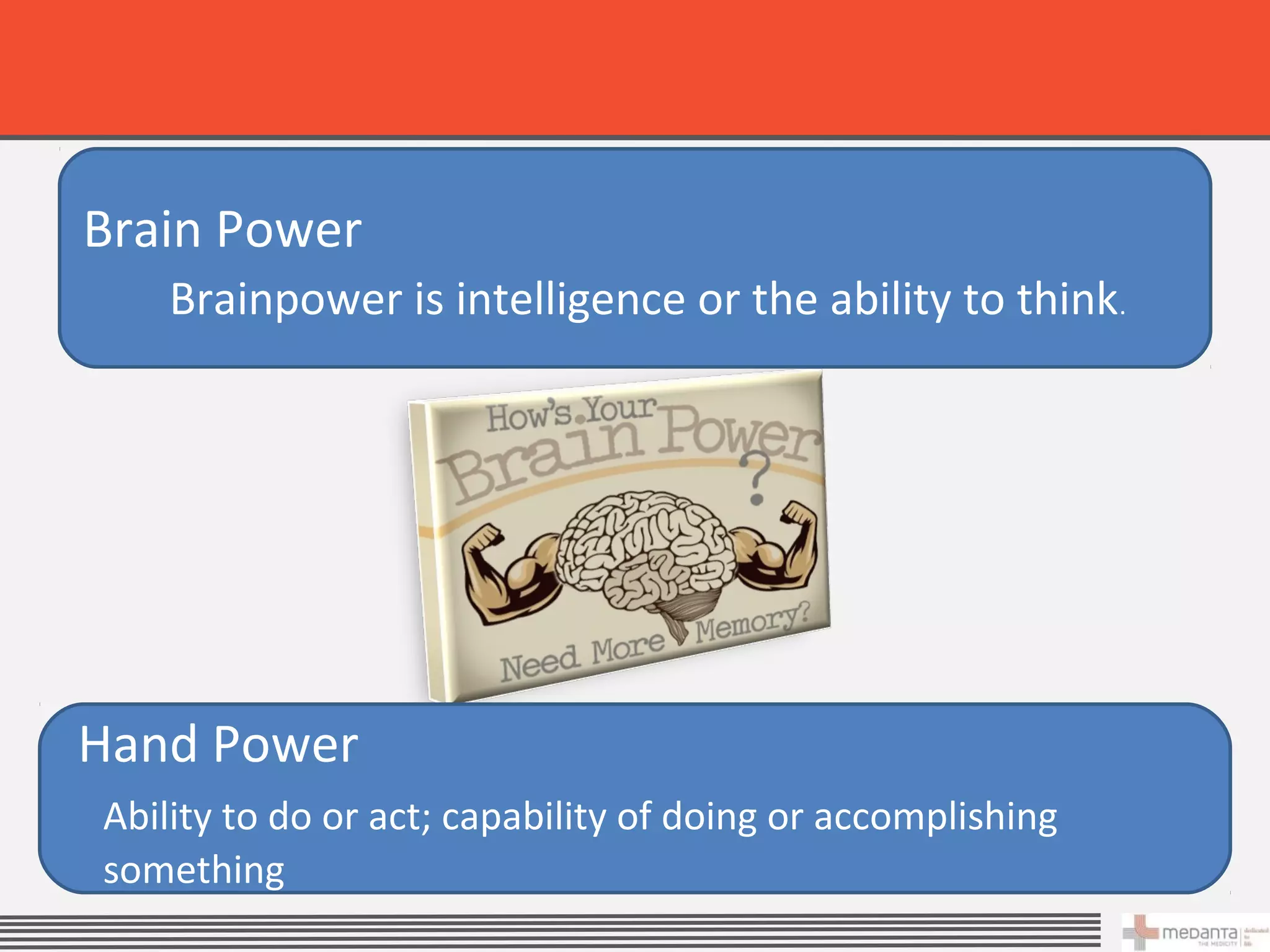Transforming brain power to hand power | PPT
