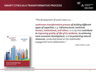 Transforming cities into smart cities opportunities, challenges and ...