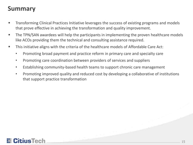 Transforming Clinical Practice Initiative | PPT