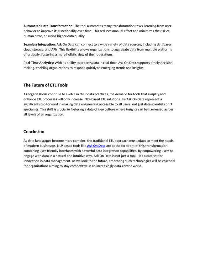 Transforming Data Engineering The Rise Of Nlp Based Etl Tools Like Ask