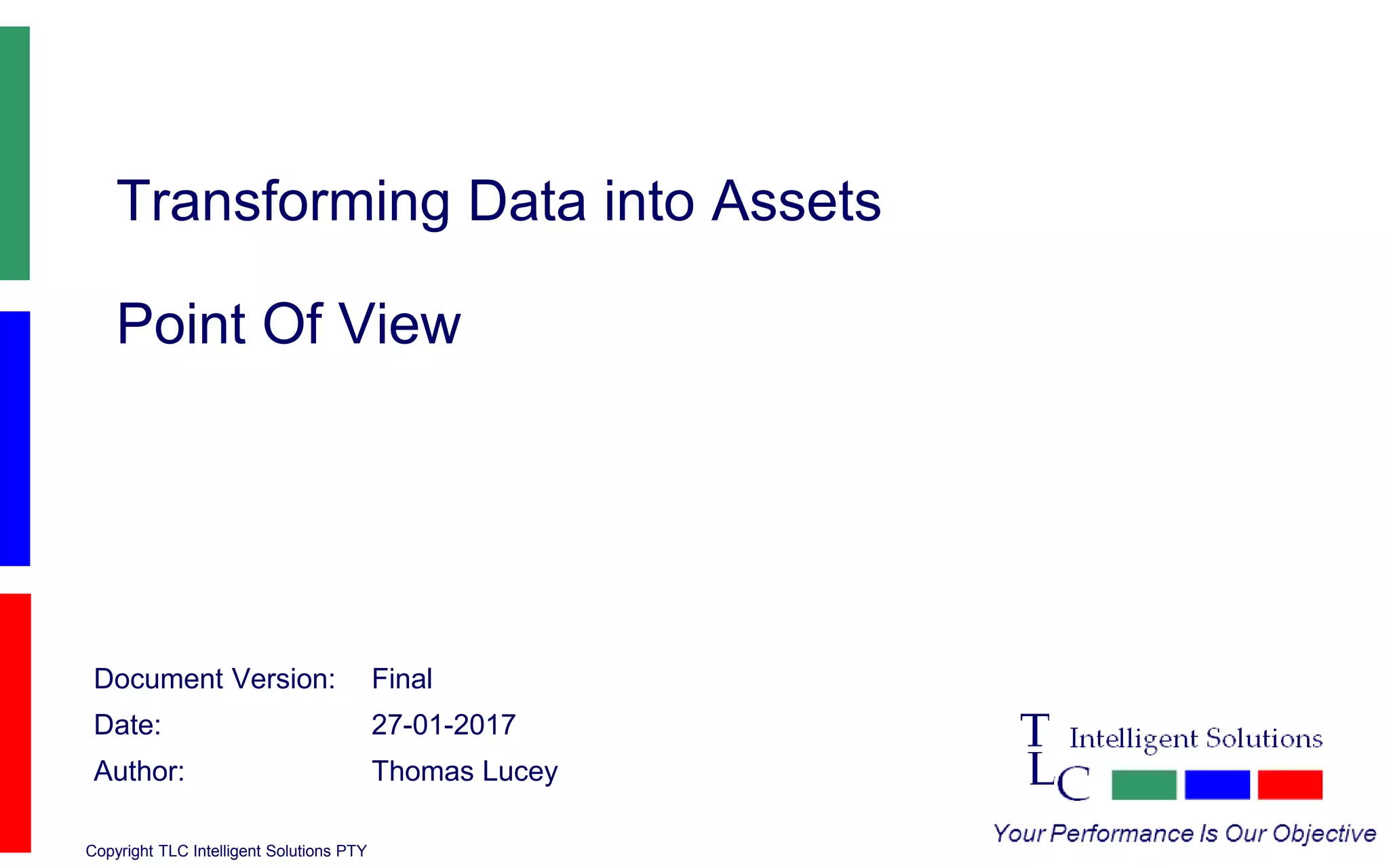 Transforming data into assets | PPT