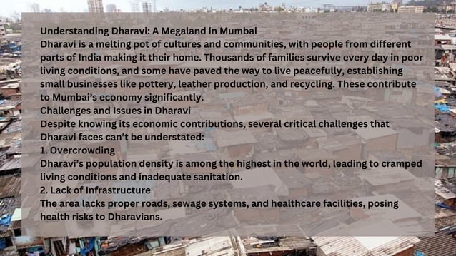 Transforming Dharavi A Comprehensive Look at the Dharavi Redevelopment Project.pptx