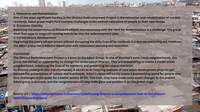 Transforming Dharavi A Comprehensive Look at the Dharavi Redevelopment ...