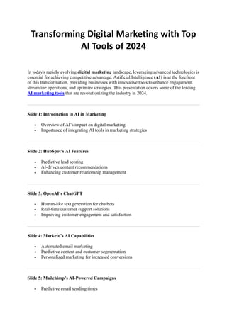 Transforming Digital Marketing with Top AI Tools of 2024.pdf