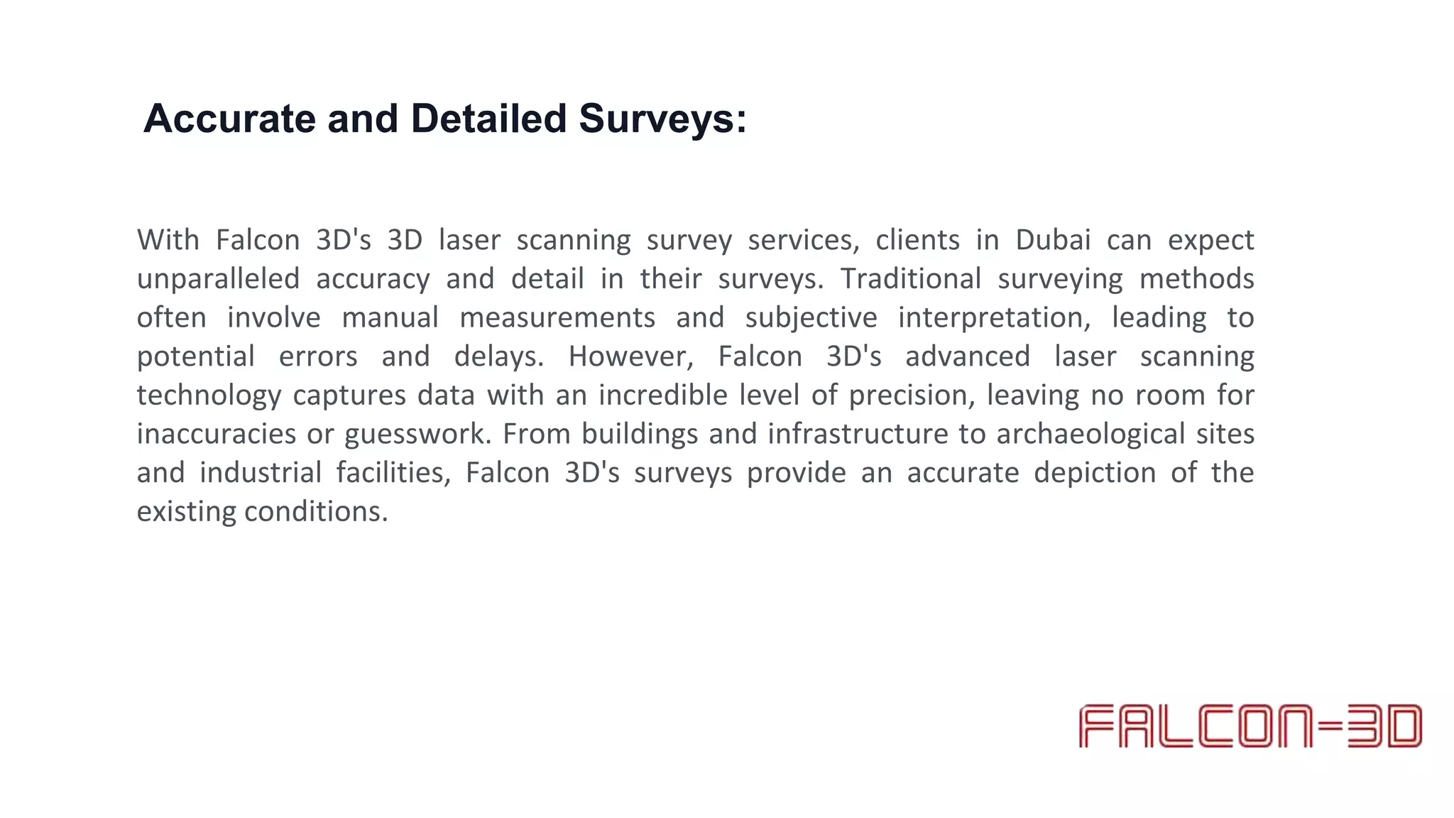 Transforming Dubai's Landscape with Falcon 3D's 3D Laser Scanning ...