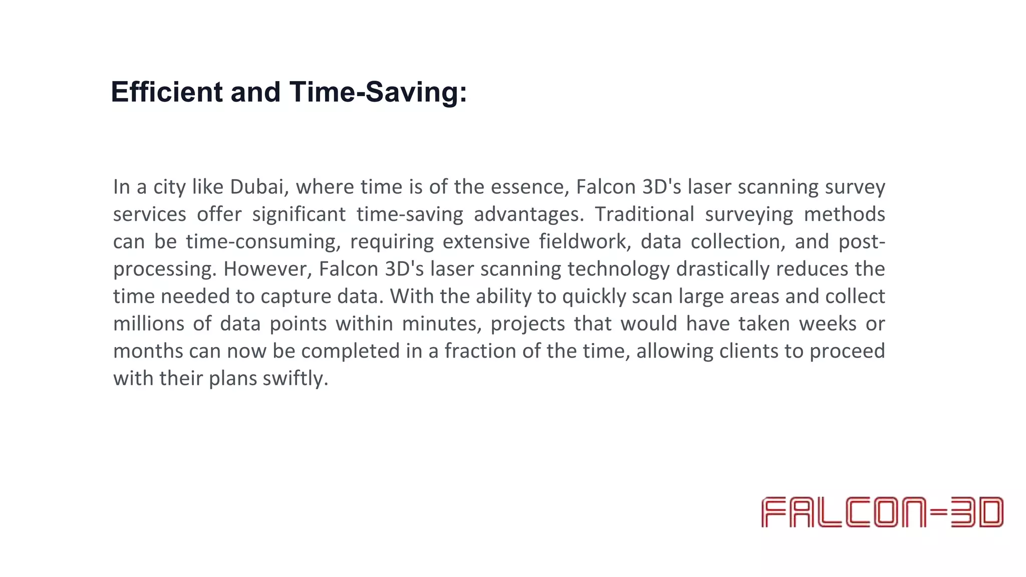 Transforming Dubai's Landscape with Falcon 3D's 3D Laser Scanning Survey Services.pptx